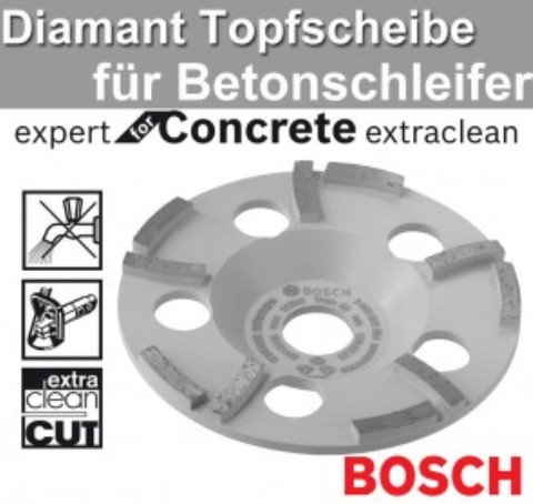 BOSCH Dimanta slīpēšanas disks betonam Ø125 x 22.23 mm /Expert for ...